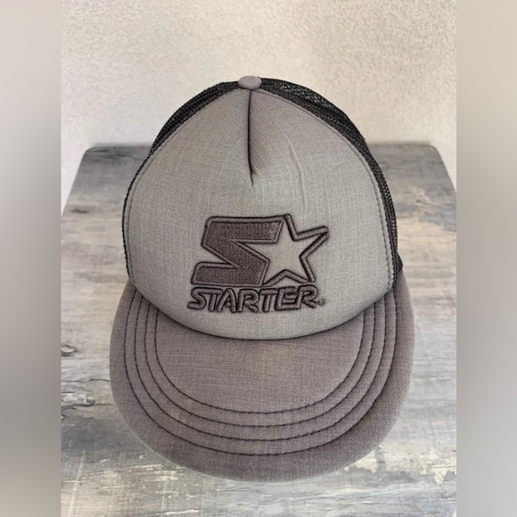 STARTER | Accessories | Vintage 9s Starter Cap Logo Graphite Snapback ...
